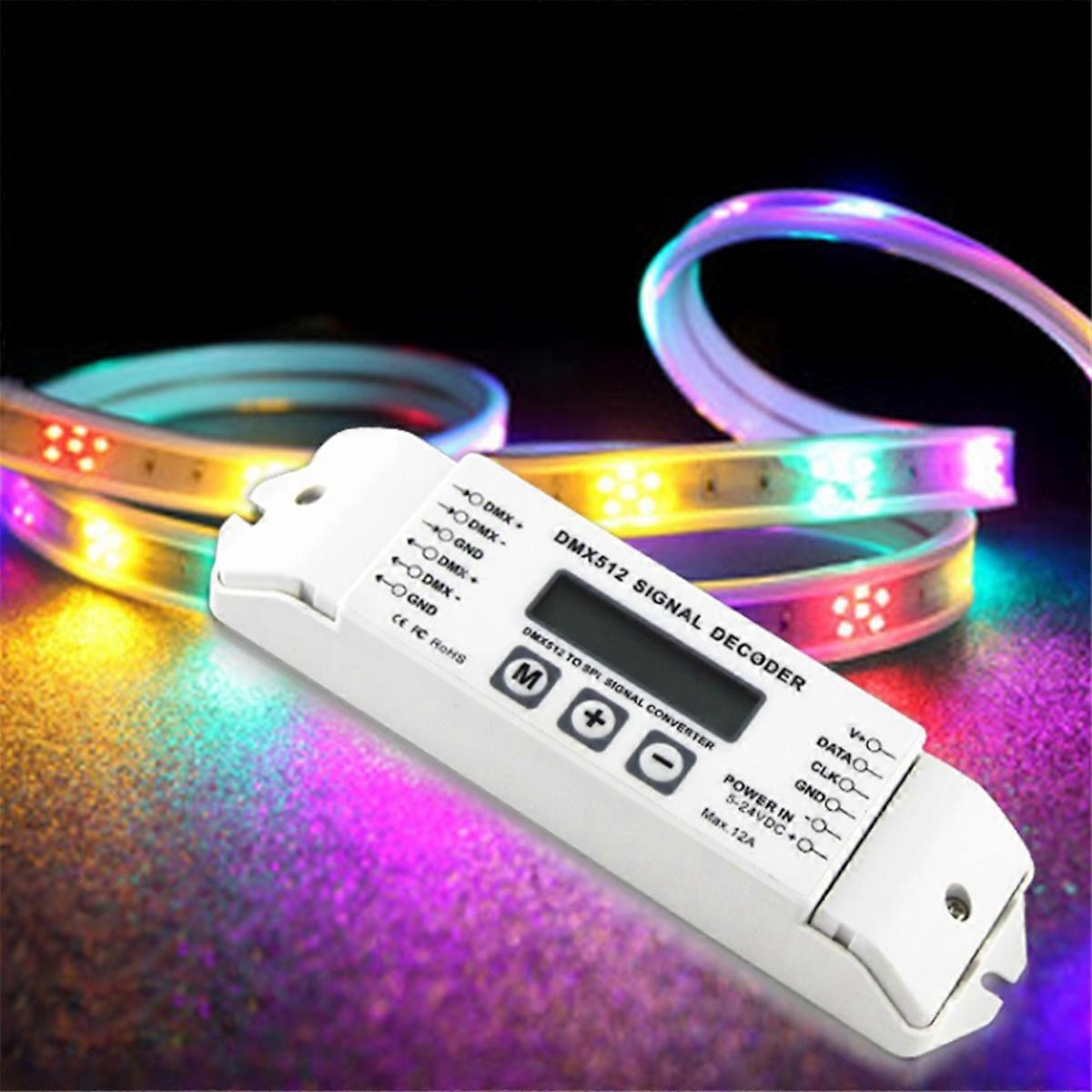 -SPI Color Controller, DMX512 Signal Decoder Dmx512 Decoder LED Color ...