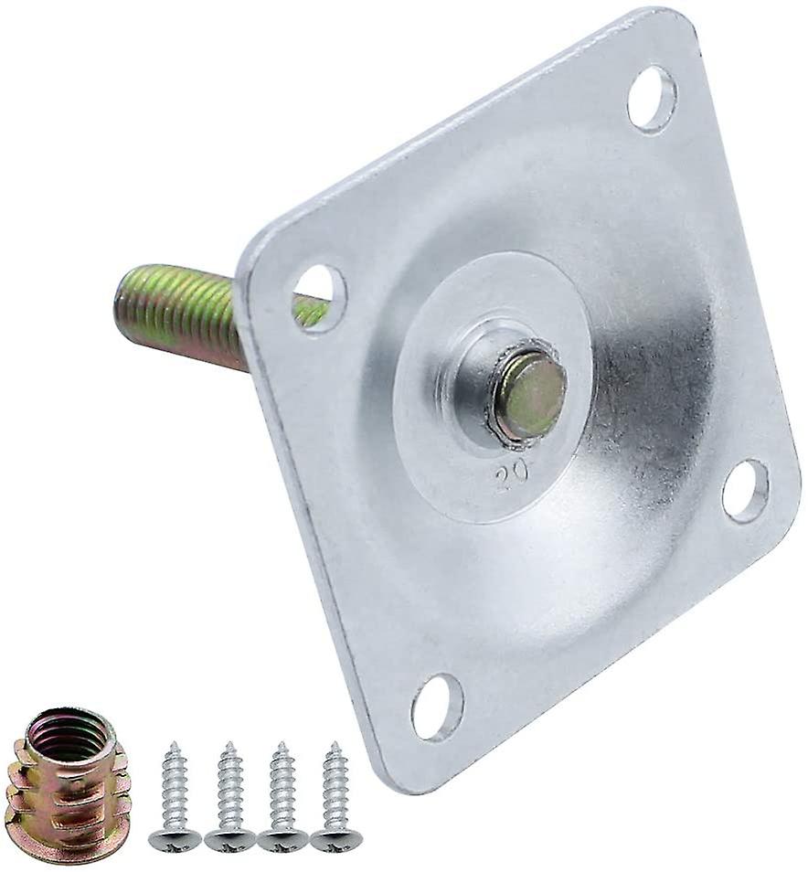 Set Of 4 Square Metal Furniture Leg Mounting Plates Fixing Plates With ...