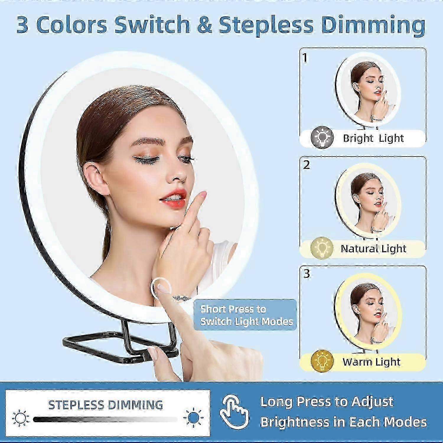 Magnifying Mirror, 30X Strong Magnification, Ideal for Detailed Makeup ...