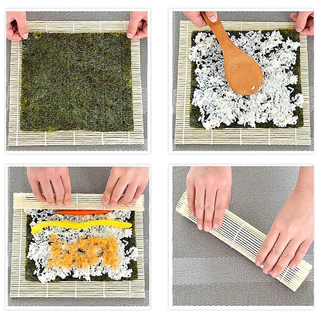 Bamboo Rolling Mat DIY Onigiri Rice Roller Sushi Making Kit Sushi ...