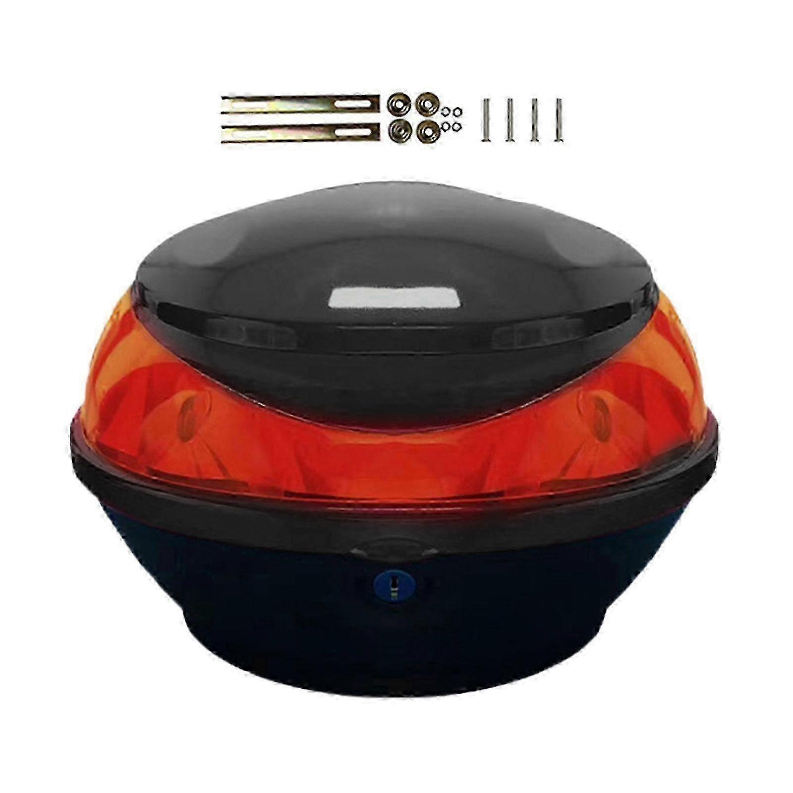 Motorcycle Rear Storage Box with Lock - Durable Travel Trunk for Snacks ...