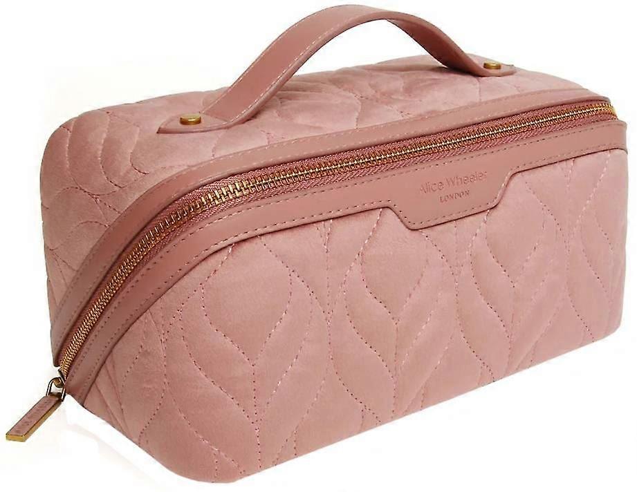 Alice Wheeler London Velvet Train Case - Pink | Fruugo US