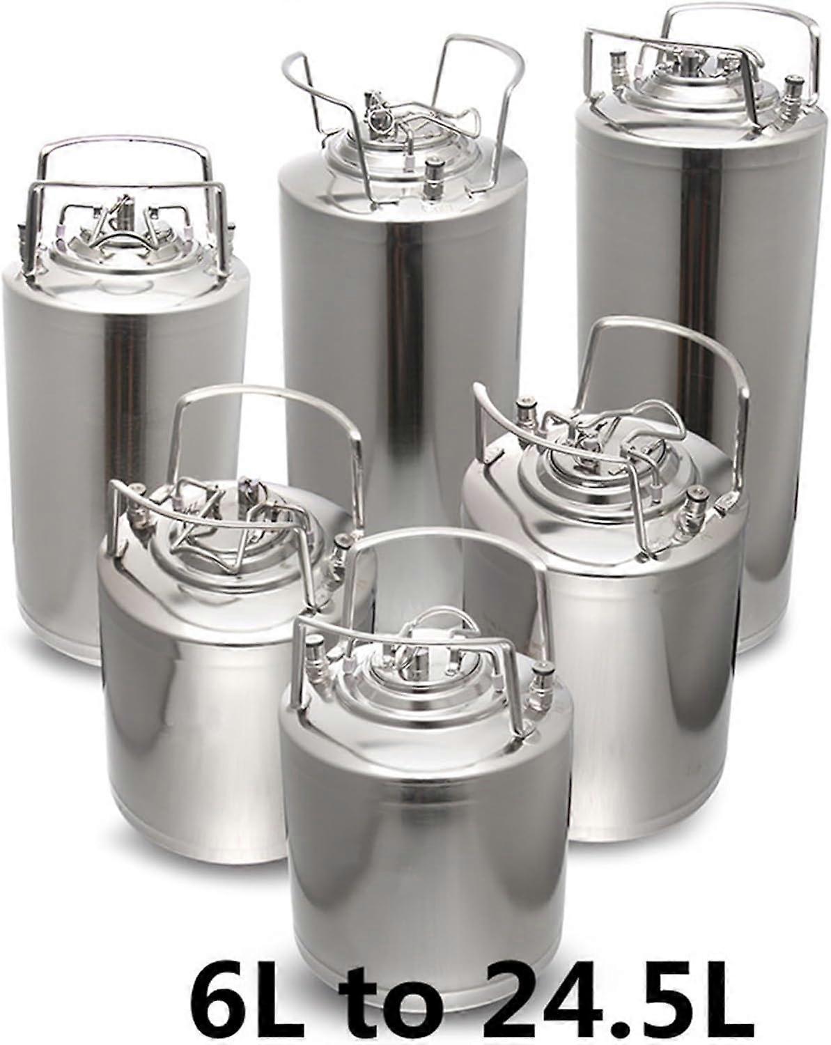 Beer Barrel 6 To 24.5 L 304 Stainless Steel Nitrogen Home Brewing ...