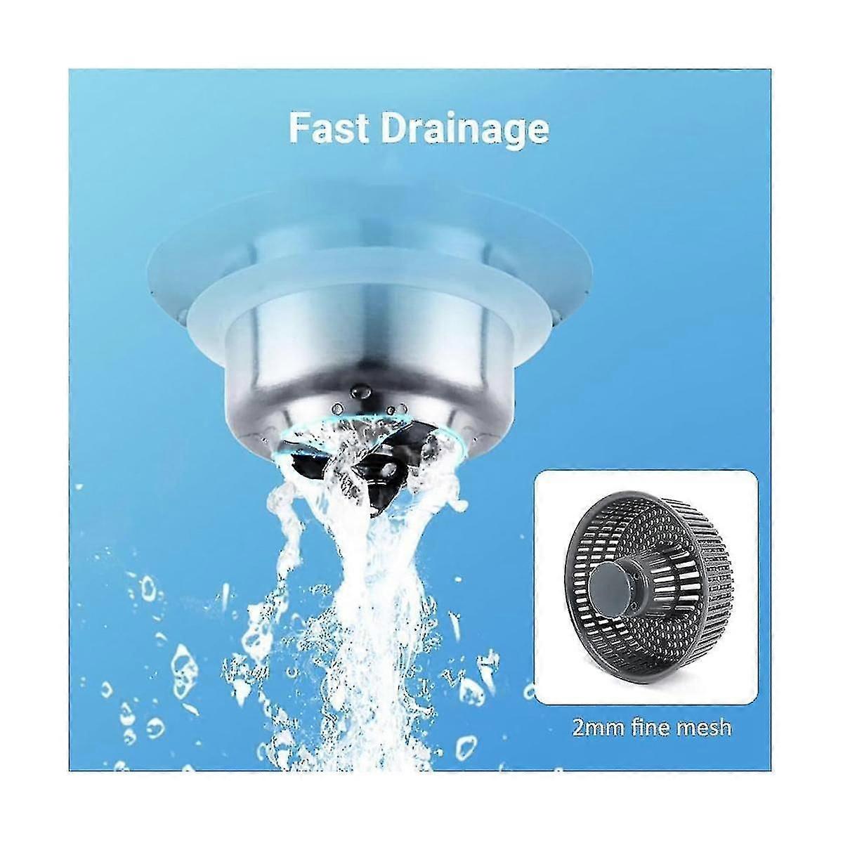 3-in-1 Stainless Steel Sink Aid, Kitchen Sink Drain Strainer, Sink ...