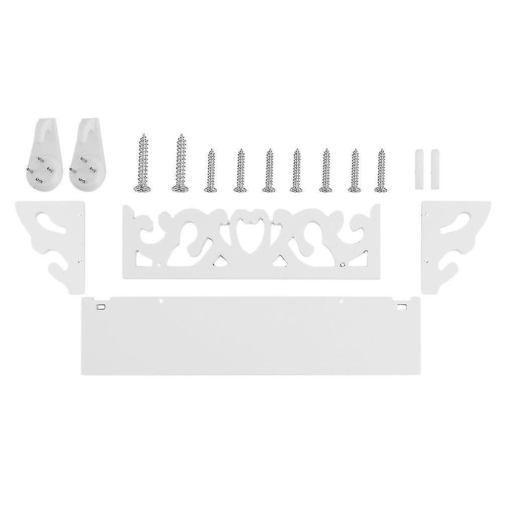 Pvc Board White Carve Display Wall Shelf Rack Storage Ledge Home Decor ...