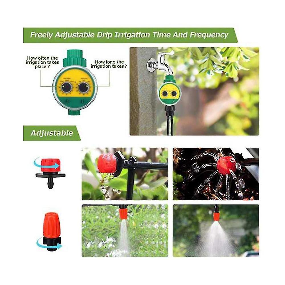 Garden Garden Irrigation System Set Watering Drip Irrigation System ...