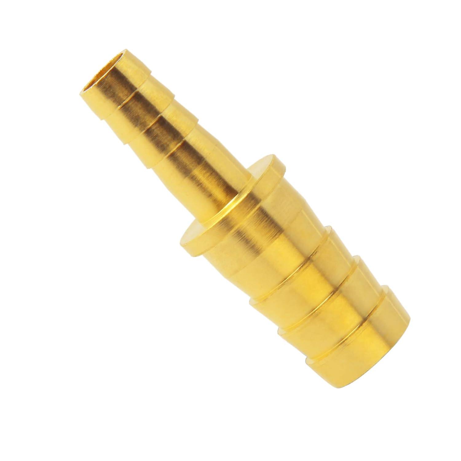 Brass Hose Barb Reducer (1/4 To 1/8") - Reducing Barbed Hose Coupler ...