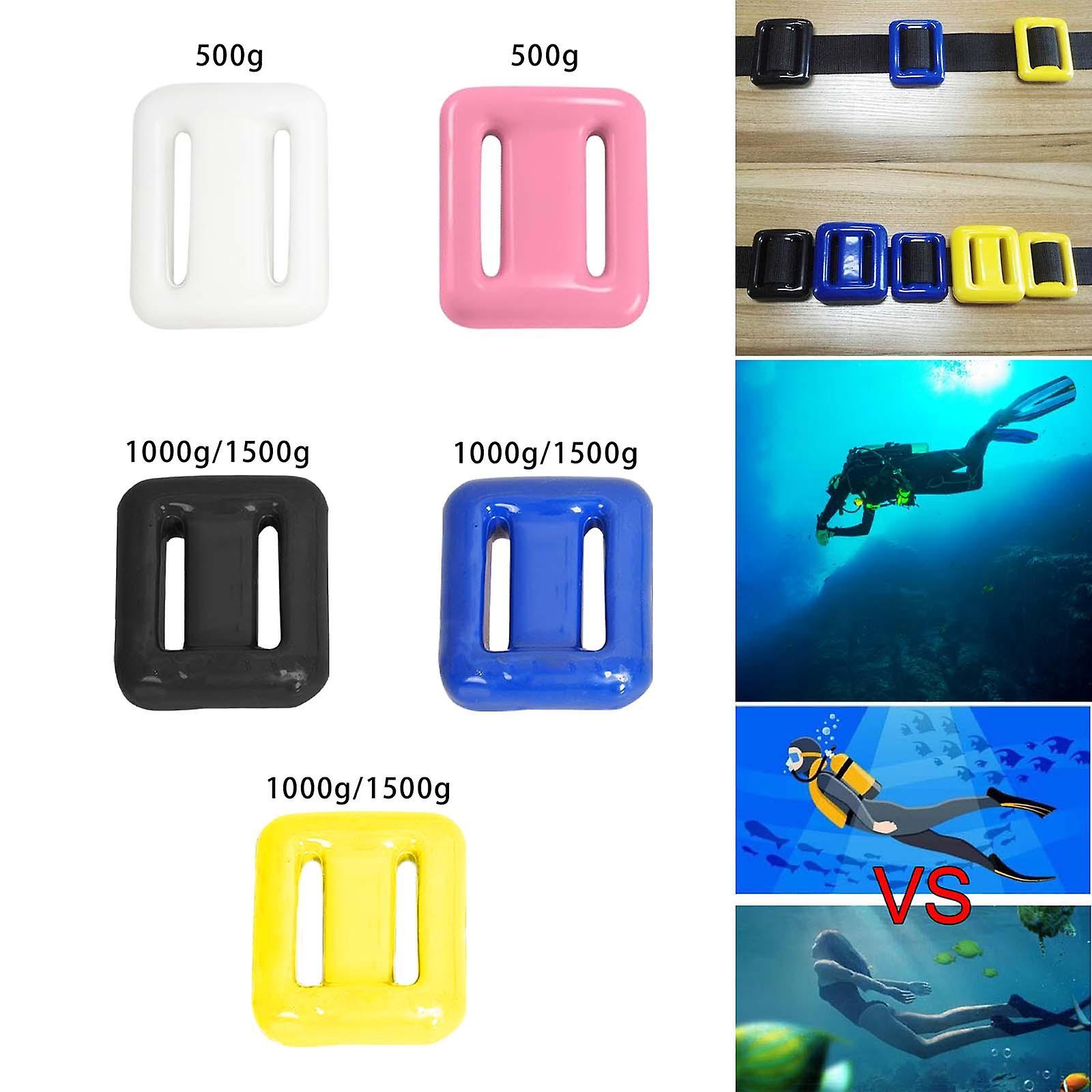 Solid Scuba Weights Diving Counterweight 0.5kg to 1.5kg Parts White ...