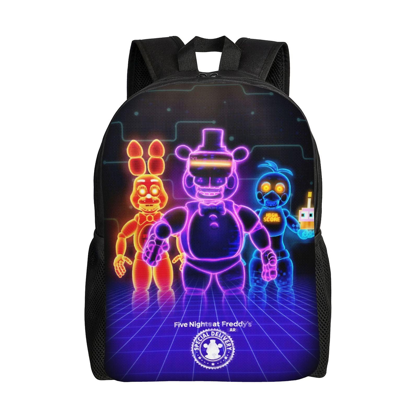 FNAF Five Night At Freddy Backpack Water Resistant College School Bags ...
