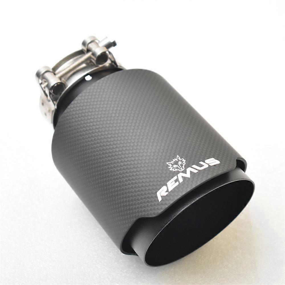 Matt Black Pipe Carbon Fiber REMUS FOR Stainless steel Universal ...