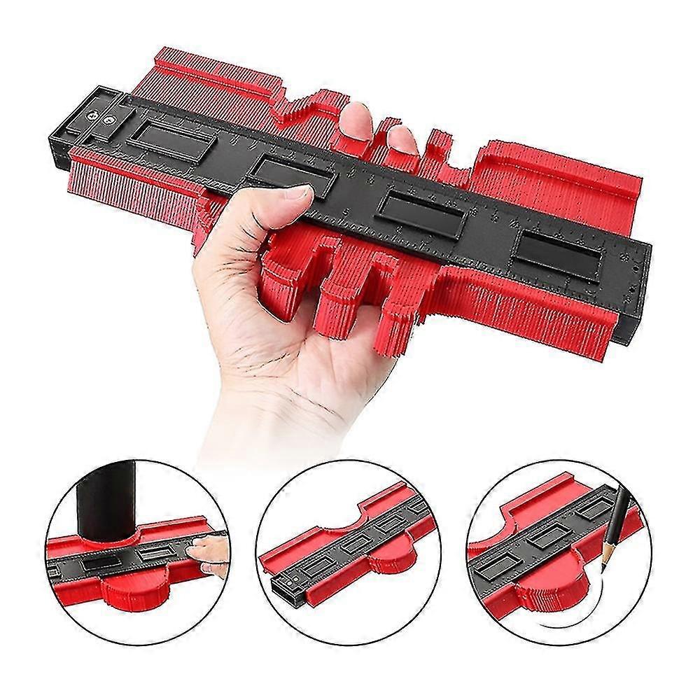 12/14/25 Cm Irregular Contours Gauge Arc Ruler Plastic Gauge Contour ...