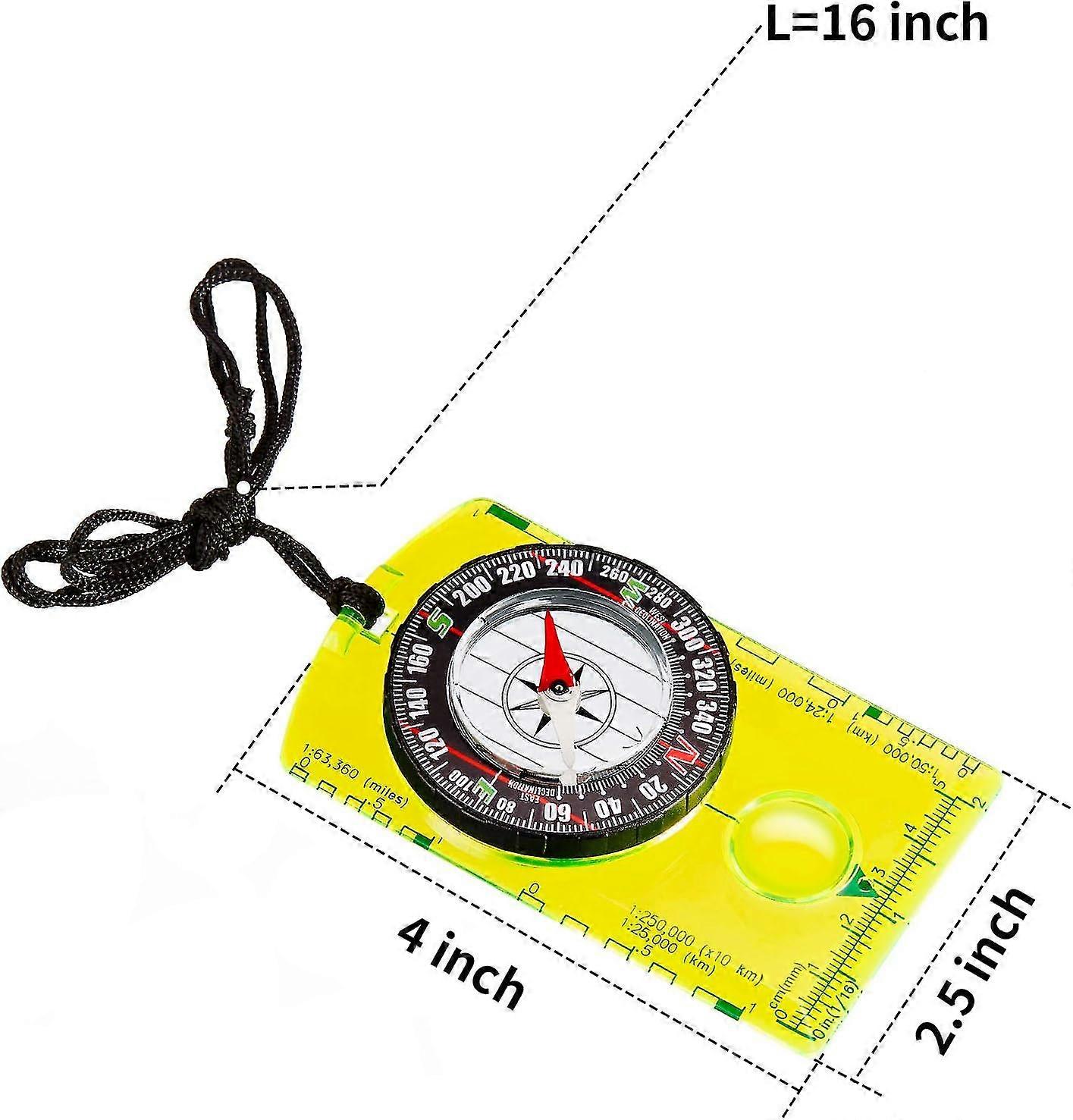 6pcs Navigation Backpack Compass Orientation Hiking Compass Adjustable ...