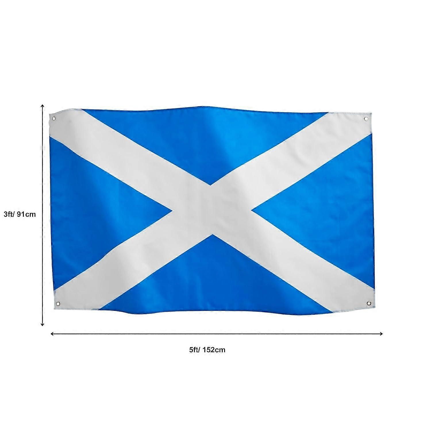 Scotland National Flag Saltire St Andrew's Cross Banner,Brass Eyelet in ...