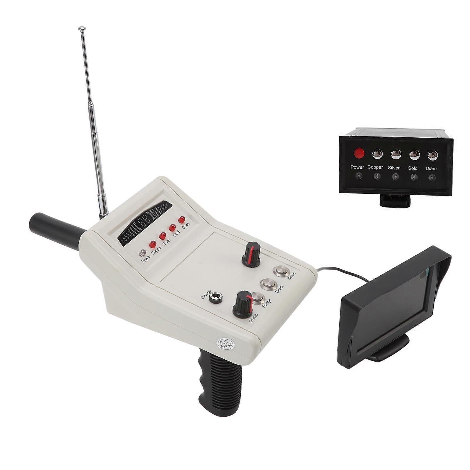15m Depth 1000m Range Metal Detector Locator Display Screen Remote ...