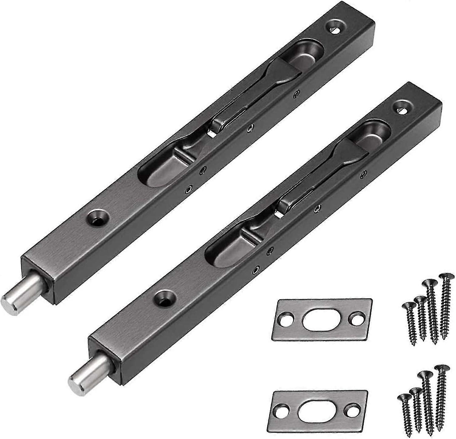 2 Pieces Hidden Door Latch, Bolt Lock 304 Stainless Steel Door Latch, 6 ...