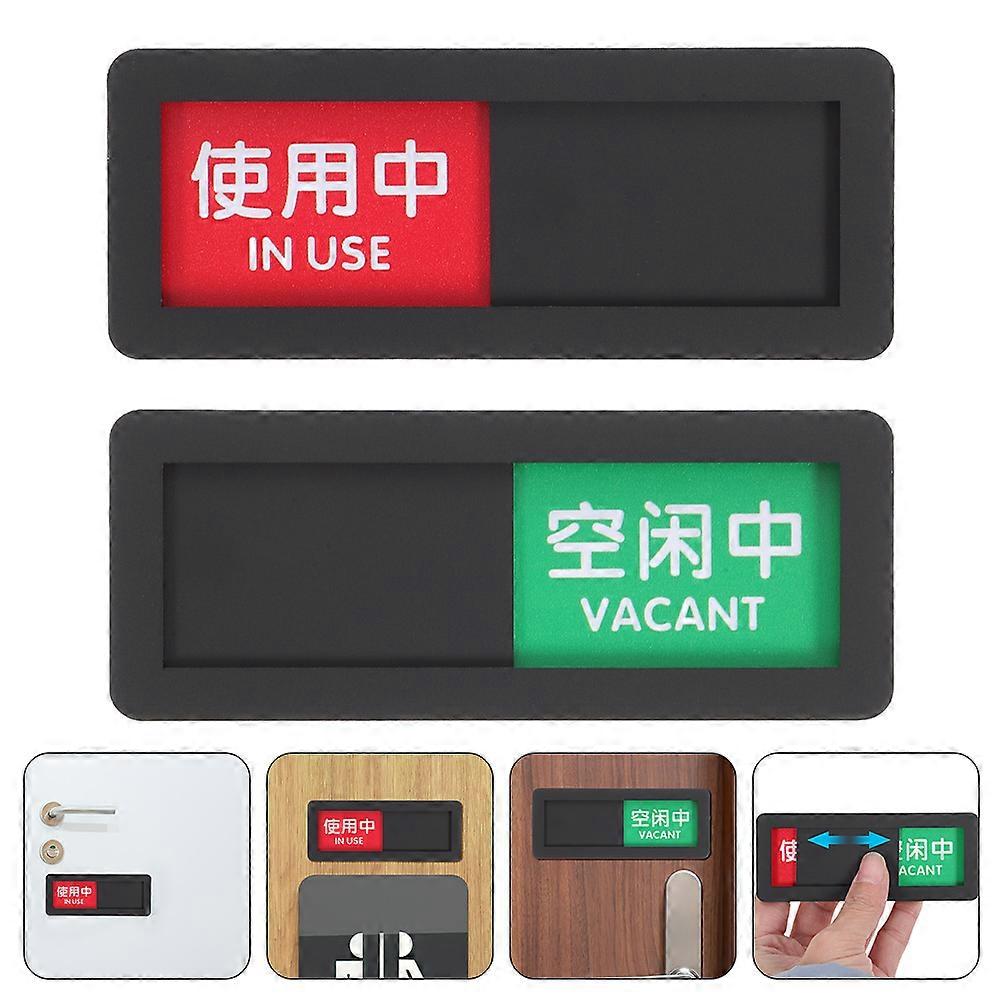 2pcs Toilet Slide Door Sign Toilet Privacy Slider Vacant Occupied Sign ...