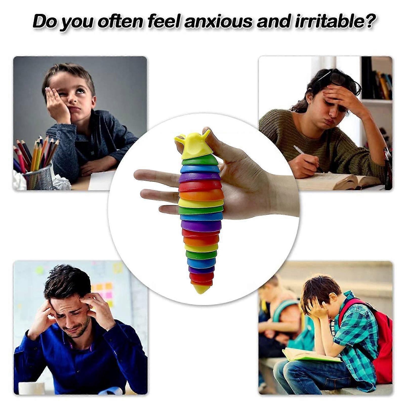 fidget slug 3d printed friendly articulated fidget slug articulating ...