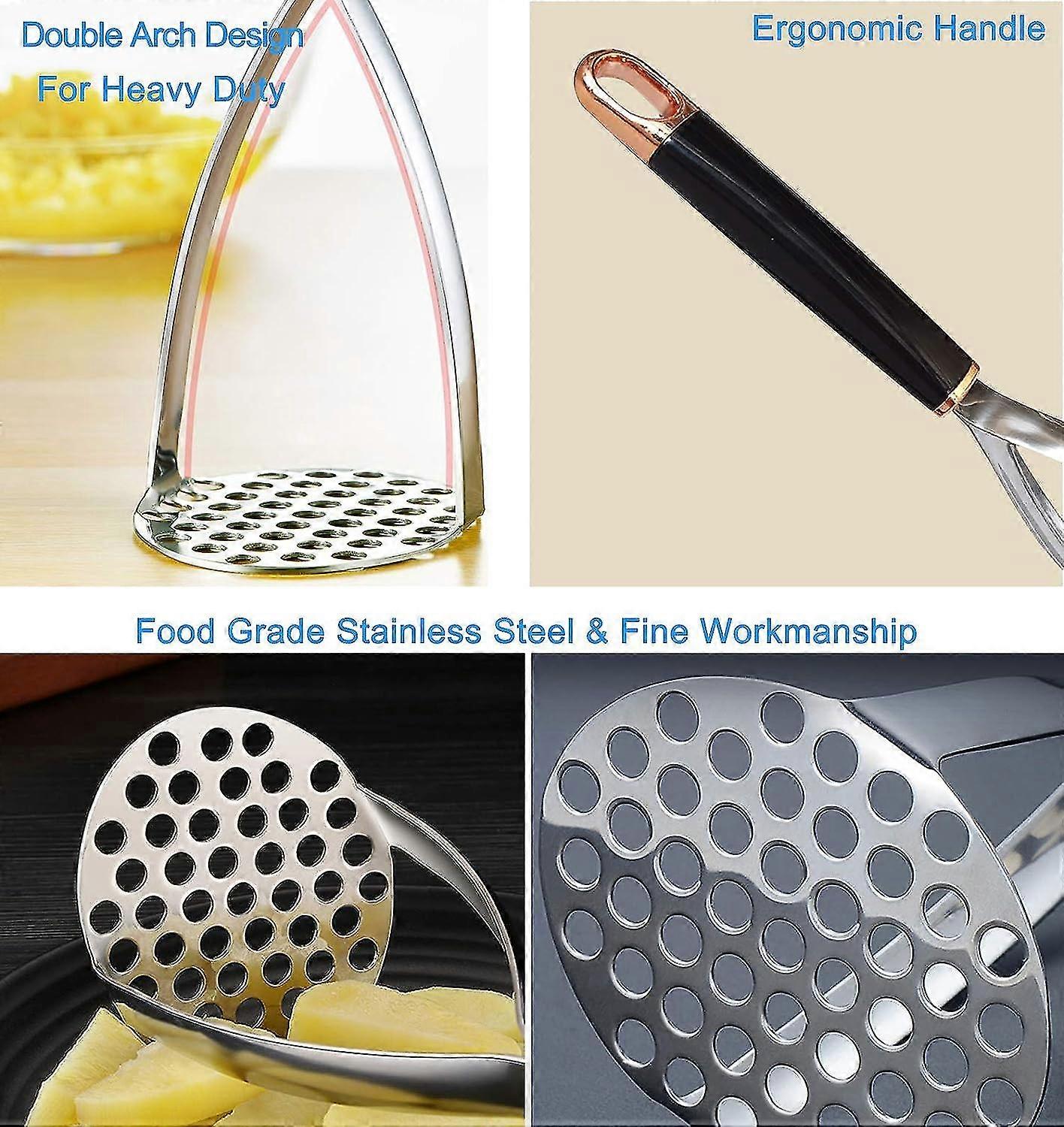 Potato Masher, High Quality Stainless Steel Mashed Potatoes, Perfect ...