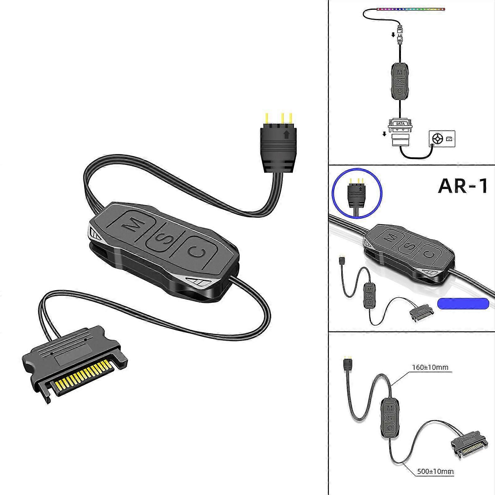 Argb Controller Remote Control 5v Usb Switch 5v 3 Needle For Chassis ...