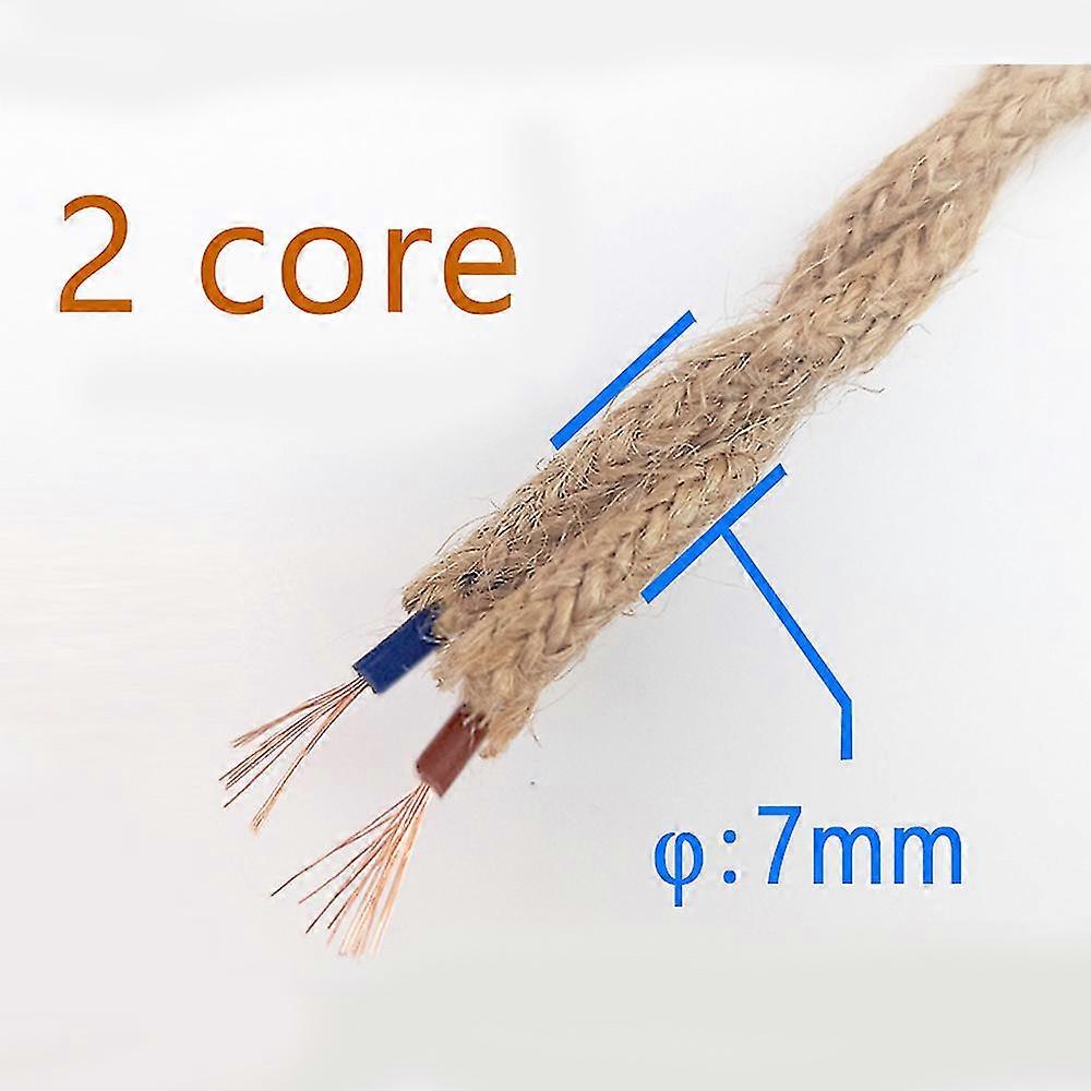 2 Core 3 Core Twisted Cable Hemp Rope Electrical Wire Retro Style ...