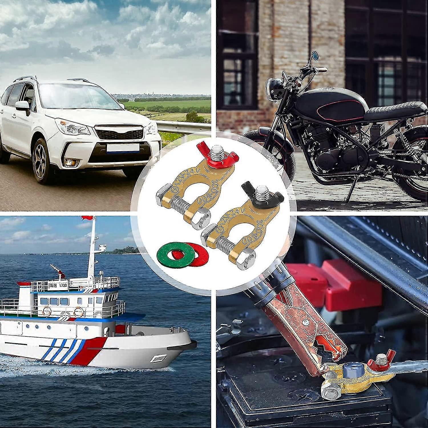 Pole Terminals Car Battery 12v 1 Pair, Battery Terminals M8 Bolts ...