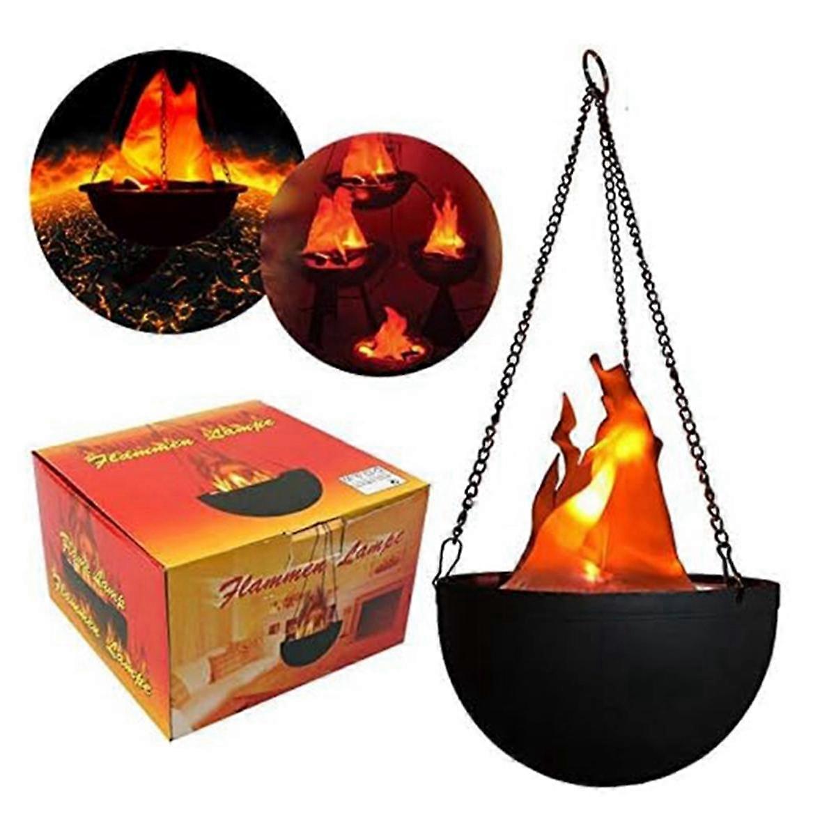 3D Fake-Fire Light, Hanging LED Flame Light, Artificial LED Silk Flame ...