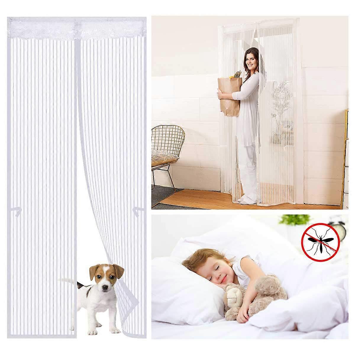 Fly Screens for Doors Magnetic Insect Screen Door Screen Mesh Curtain ...