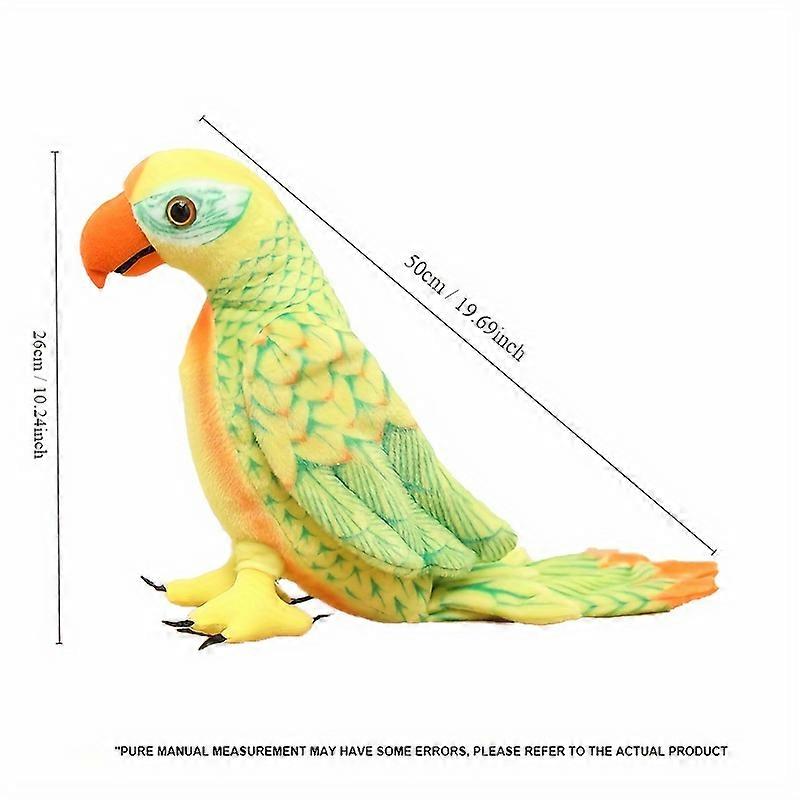 Imitation realistic parrot doll cartoon cute bird puppet plush toy ...