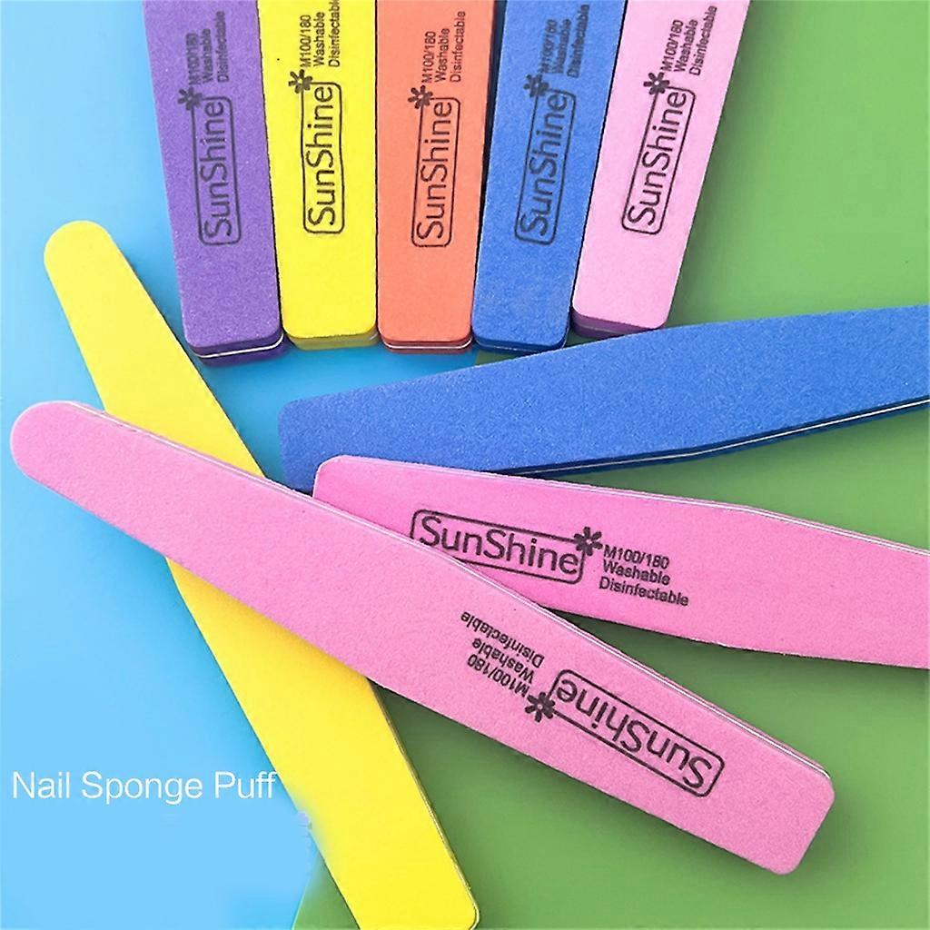 10pcs Nail Files Buffer Nail Buffer Sandpaper Polisher Manicure Nail ...