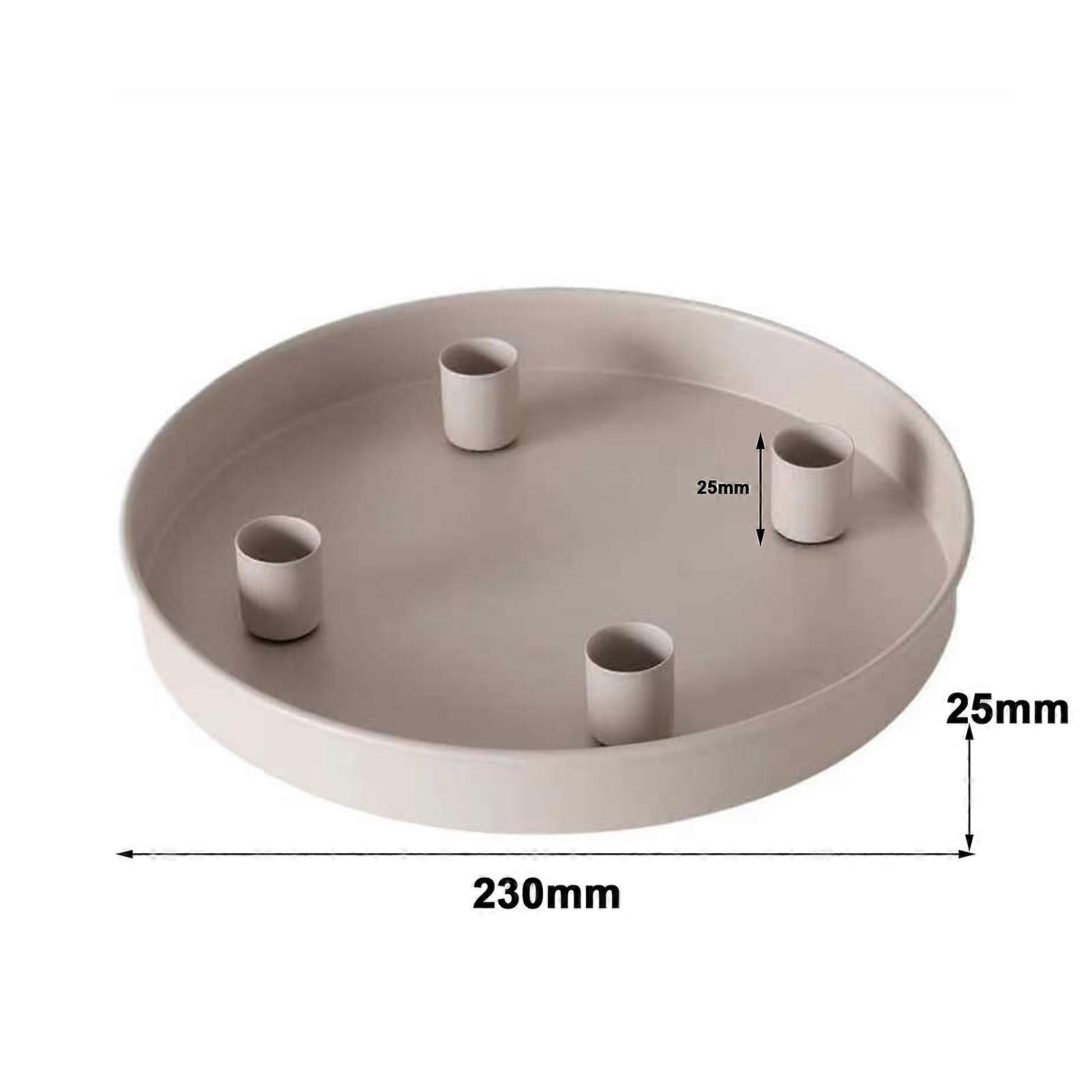 1 Set Metal Candlestick Tray with 4 Magnetic Candle Holder Modern ...