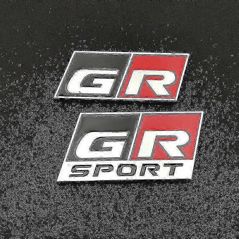 3d Metal Gr Logo Car Front Grill Emblem Trunk Badge For Toyota Yaris Ch ...