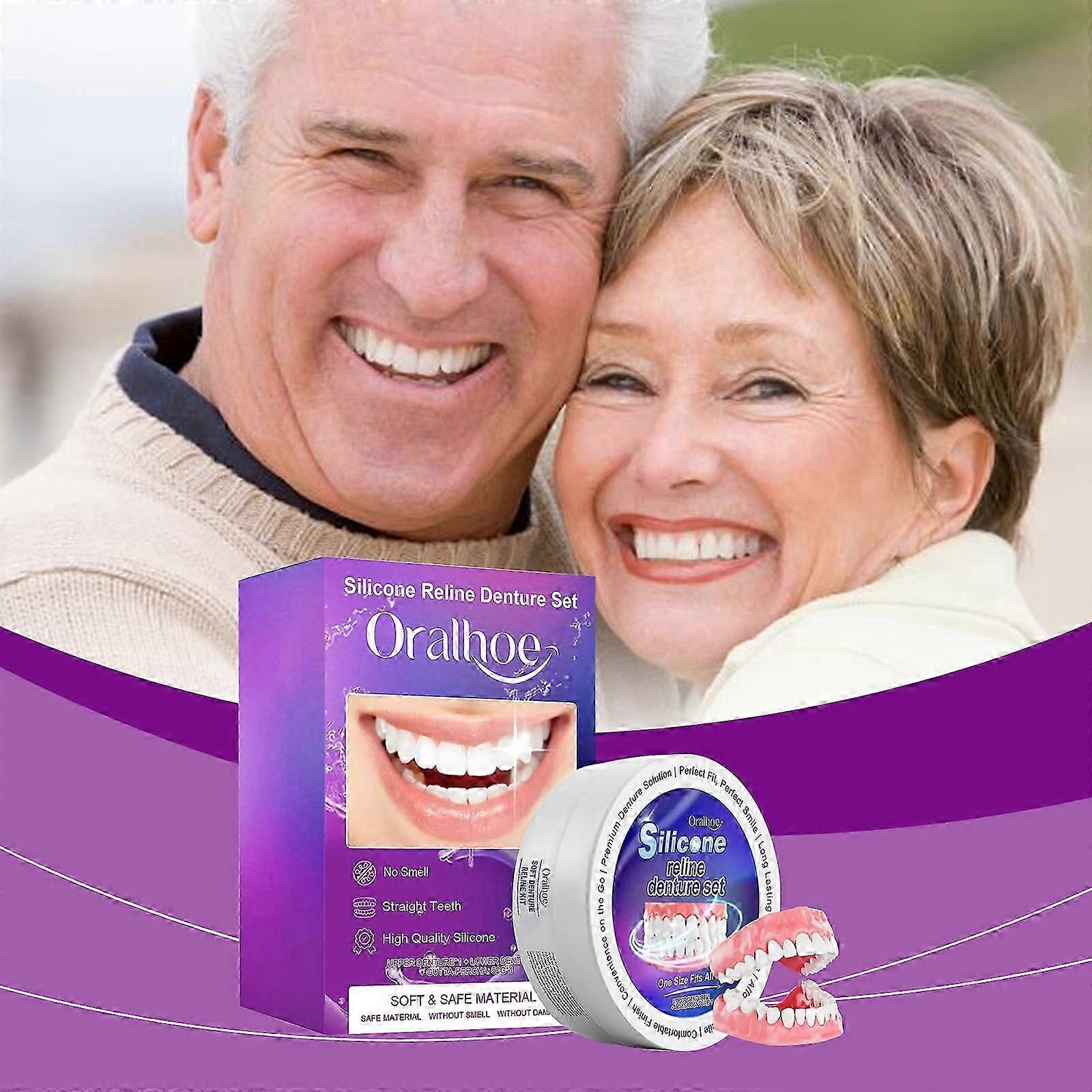 Soft Denture Reline Kit, Denture Kit, Teeth Set, Snap On Dentures Teeth ...