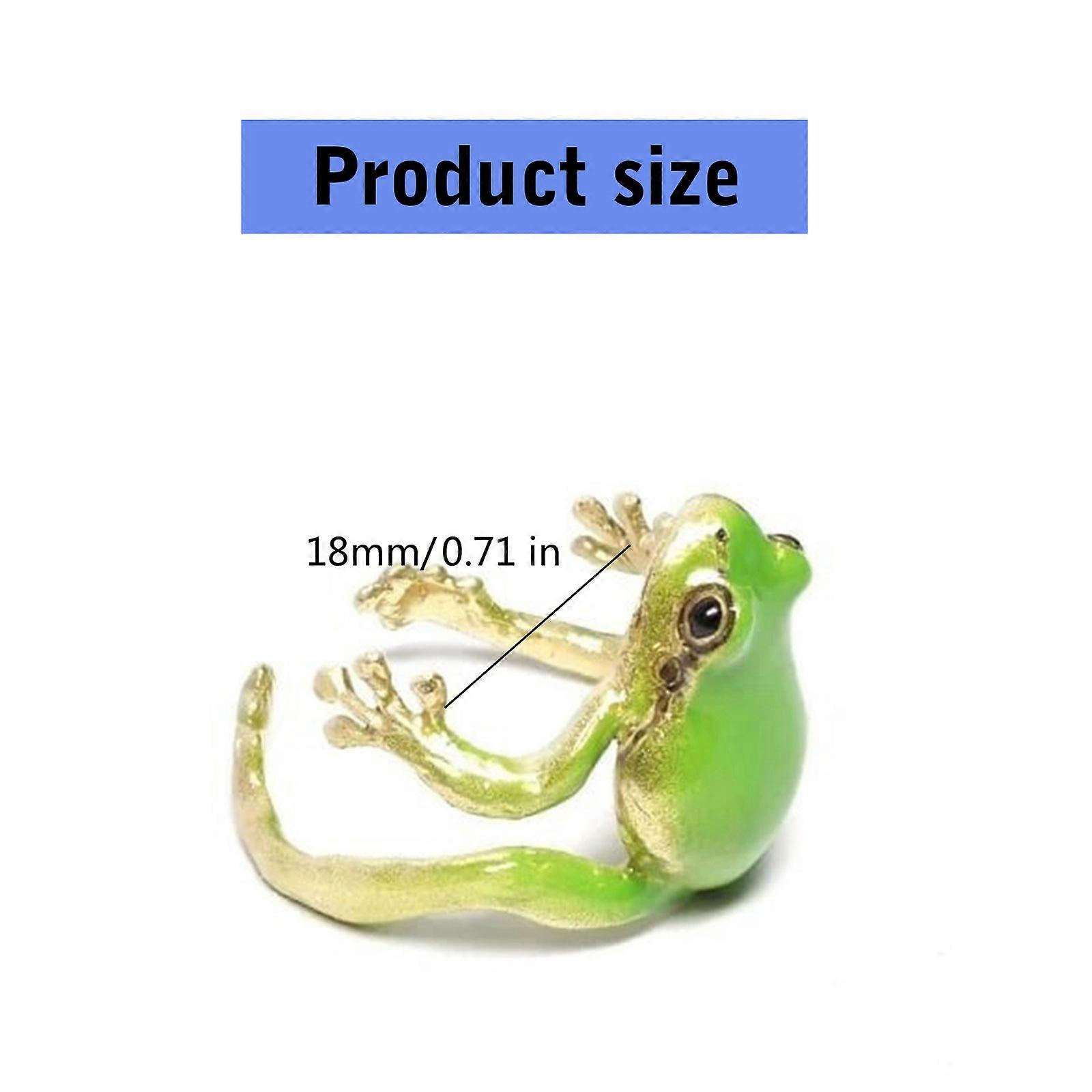 Fashionable Tree Frogs Rings Adjustable Open Rings High Polish Alloy Jewelry for Men and Women ...