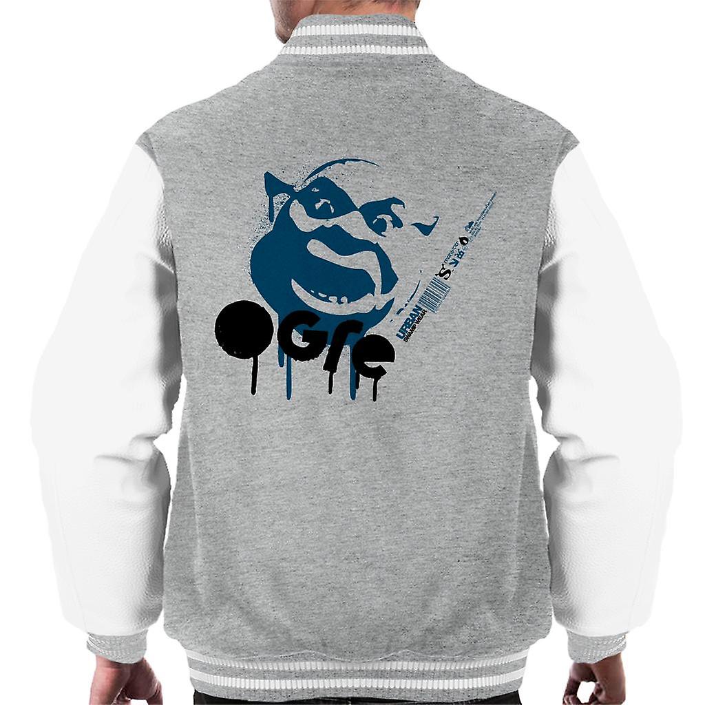 Shrek Blue Ogre Silhouette Men's Varsity Jacket | Fruugo UK
