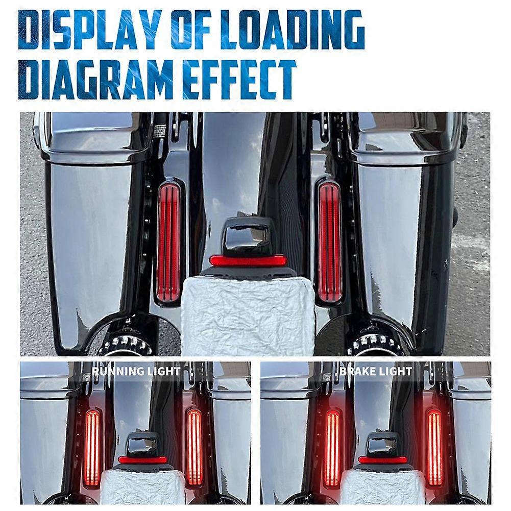 Motorcycle Rear Fender Extension Fascia Lamp Tail Light for Harley ...