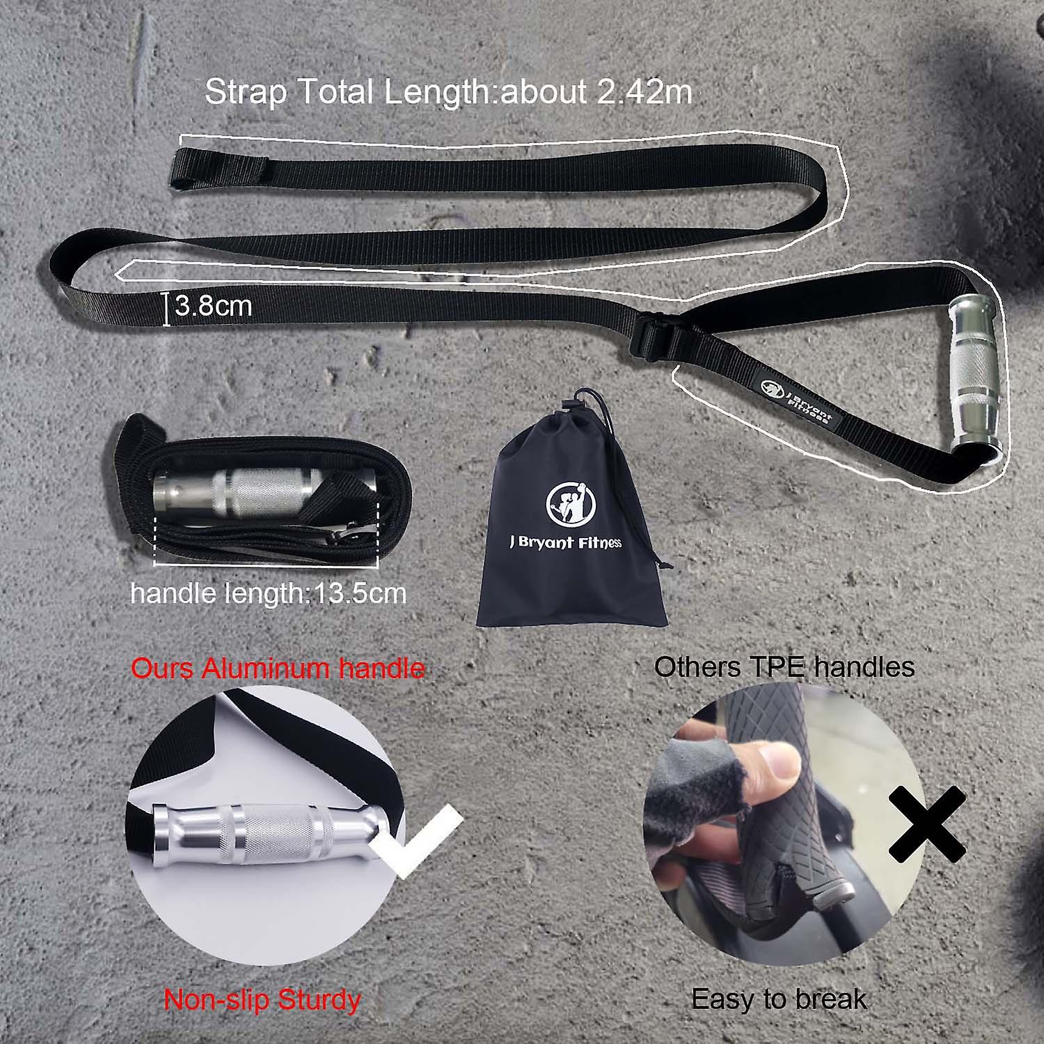 Heavy Duty Farmers Walk Straps Weightlifting Handle Straps For Barbell ...