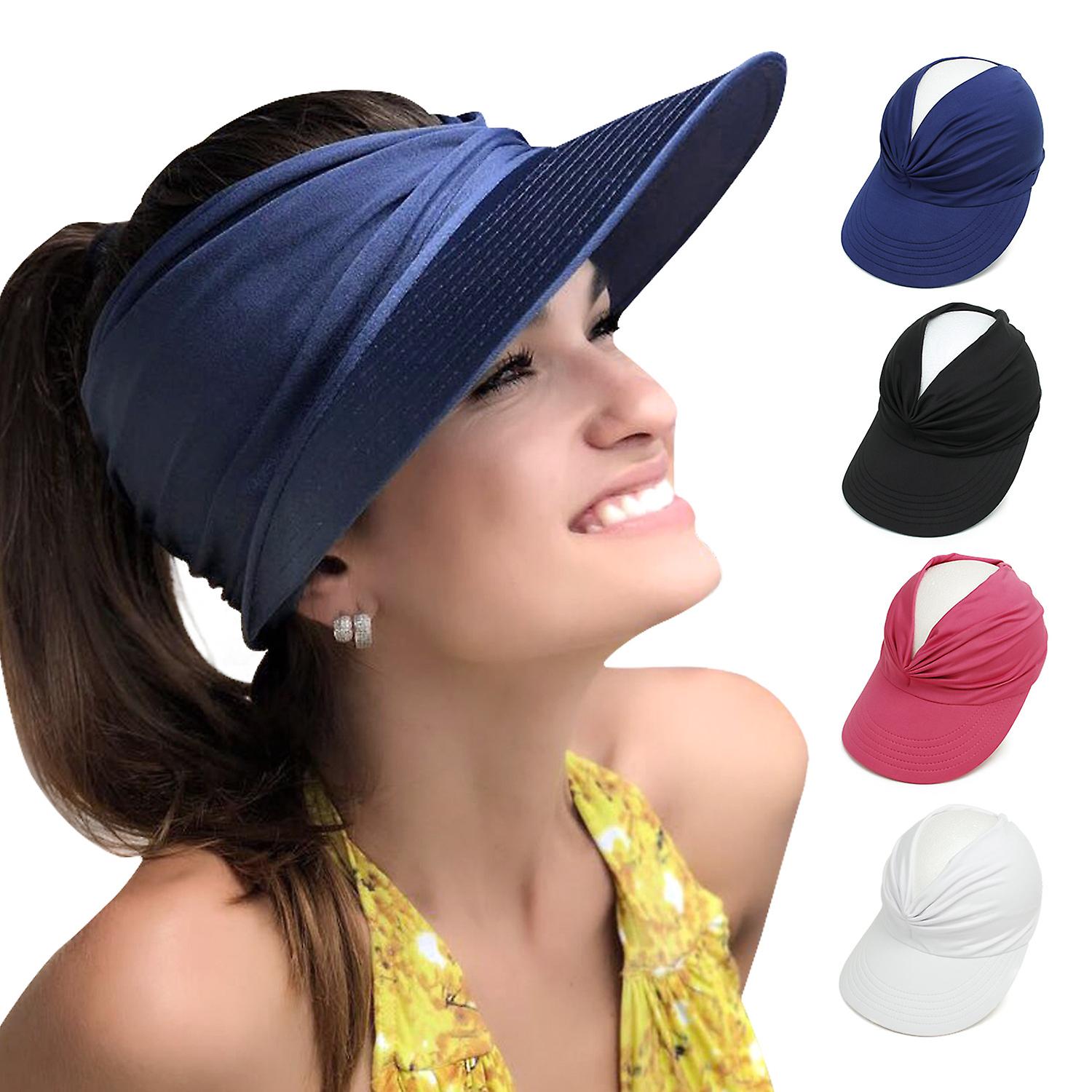 Large Brim Sunhat For Women Outdoor Summer Sun Hat Hollow Open Top Cap ...