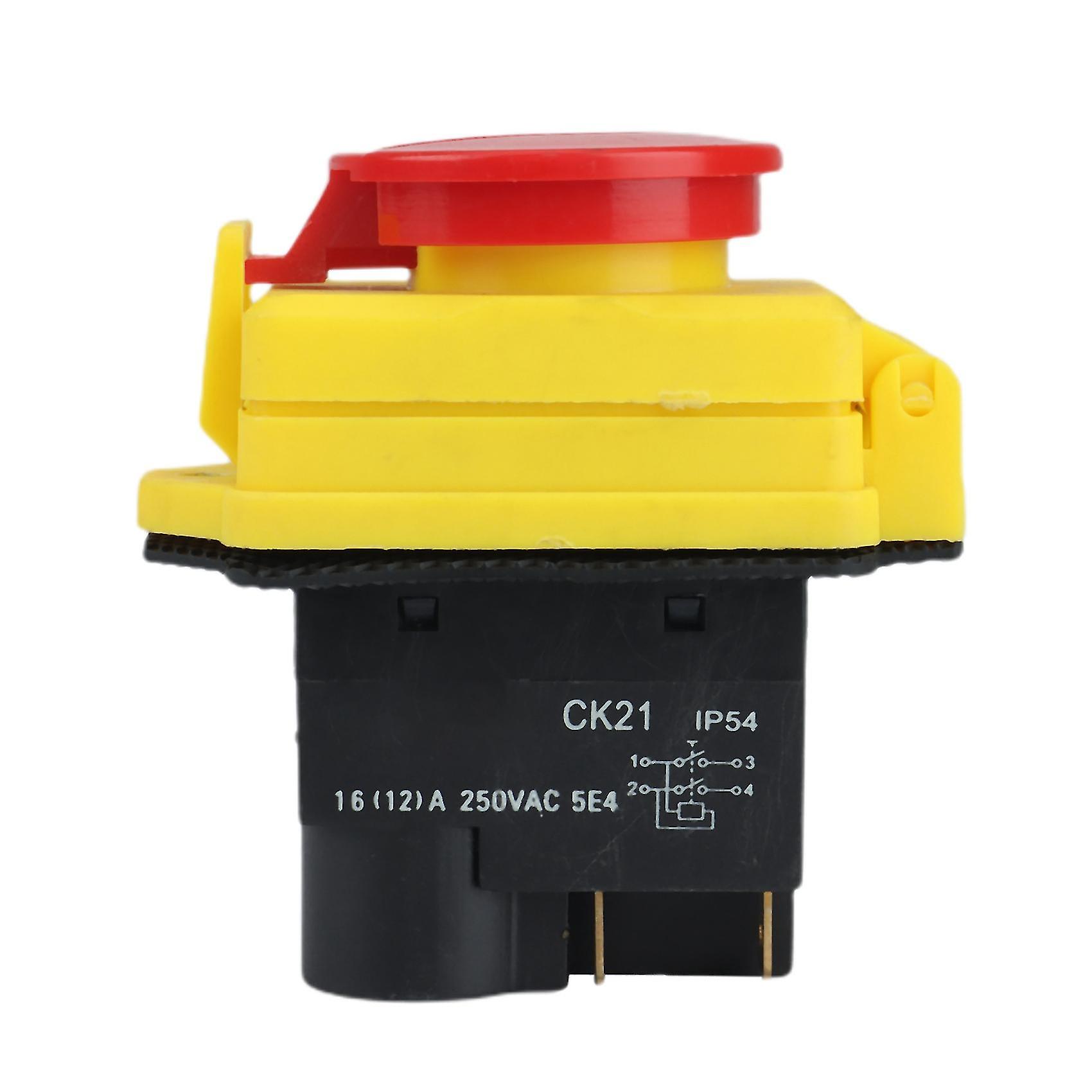 250v 16a Ip54 Start Stop Switch No Volt Release Switch With Emergency 2079