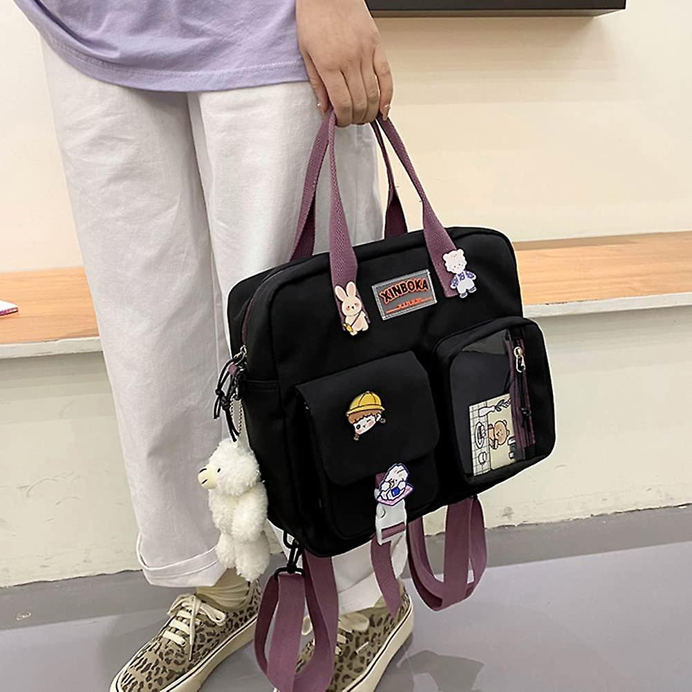 Japanese School Bag Kawaii Backpack Aesthetic with Cute Accessories ...