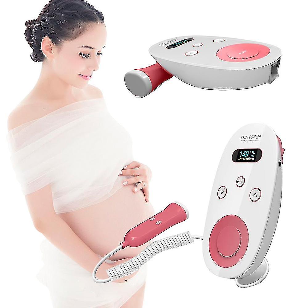 No Radiation Fetal Doppler Baby Heartbeat Monitor Household Pregnant Baby Ultrasound Heartbeat ...