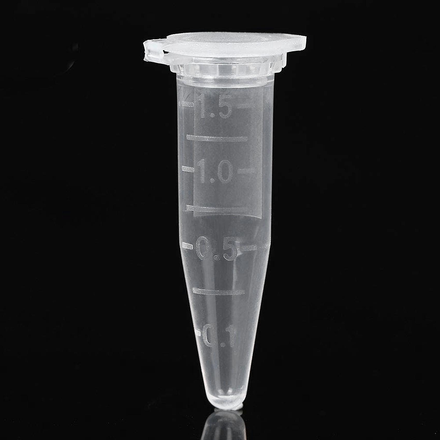 2000pcs Mini Centrifuge Tubes 1.5ml Raduated Clear Plastic Centrifuge ...