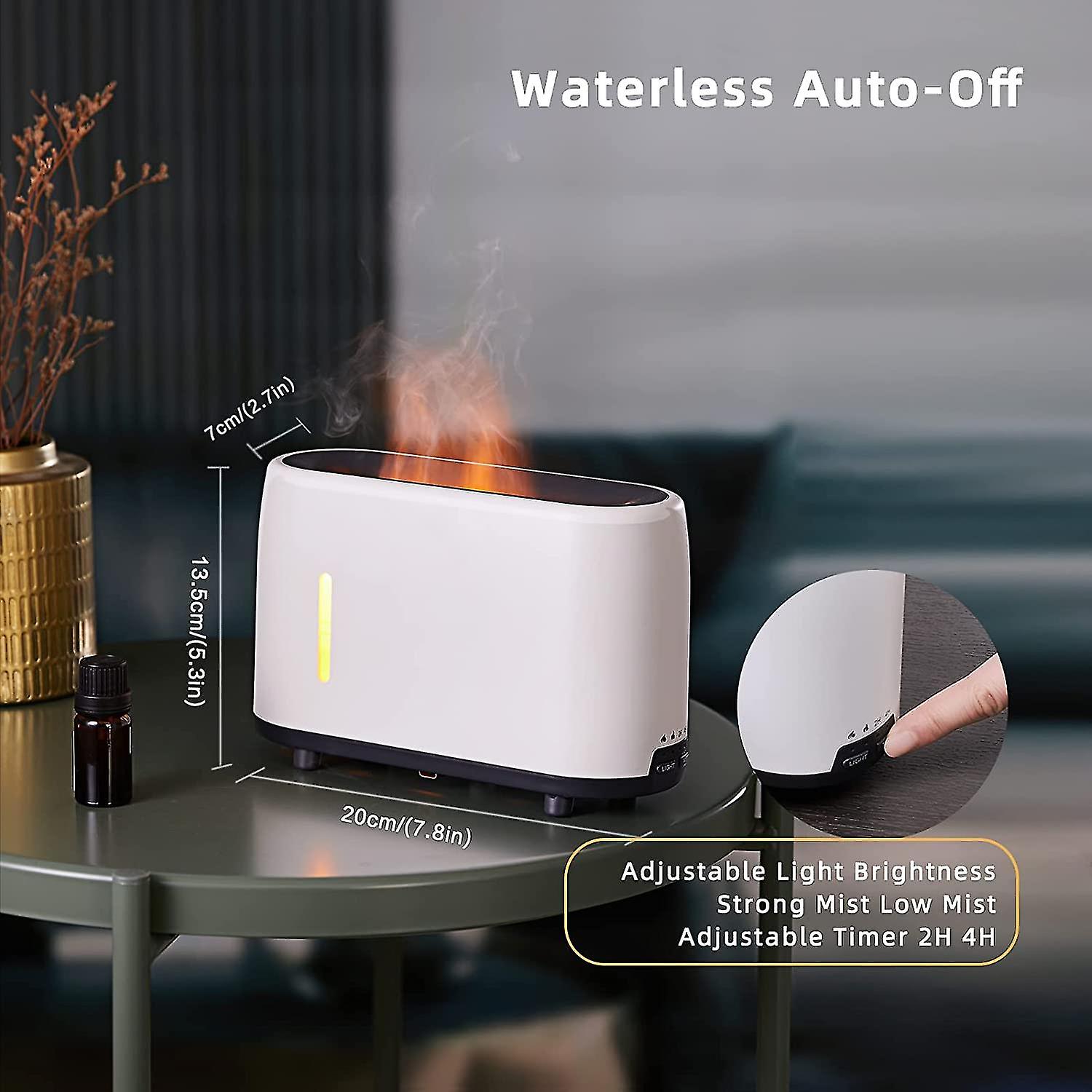 Flame Diffuser For Essential Oils For Home 240ml Aromatherapy Diffusers For Large Room Aroma ...