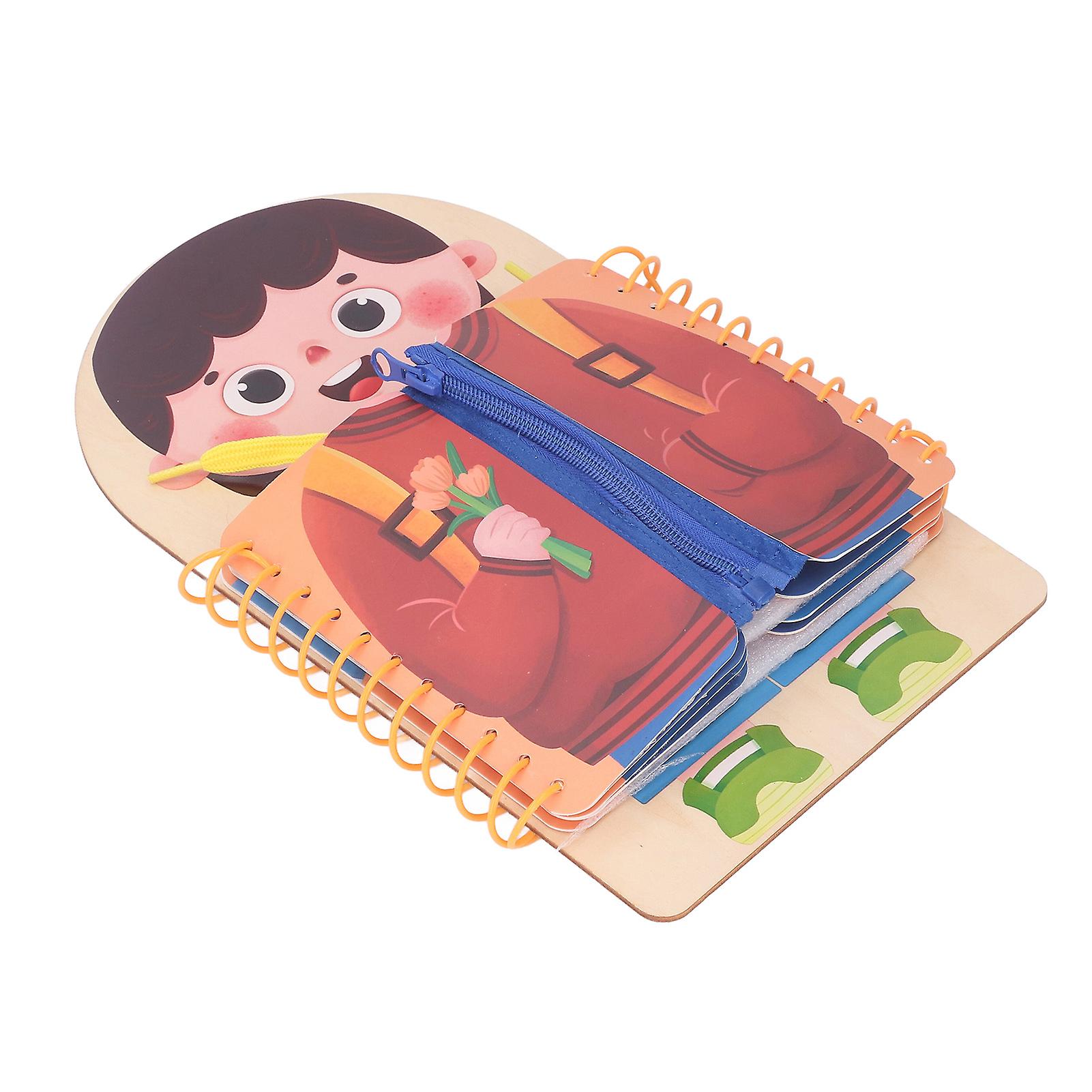 Learning To Dress Board Wooden Early Learning Basic Life Skills ...