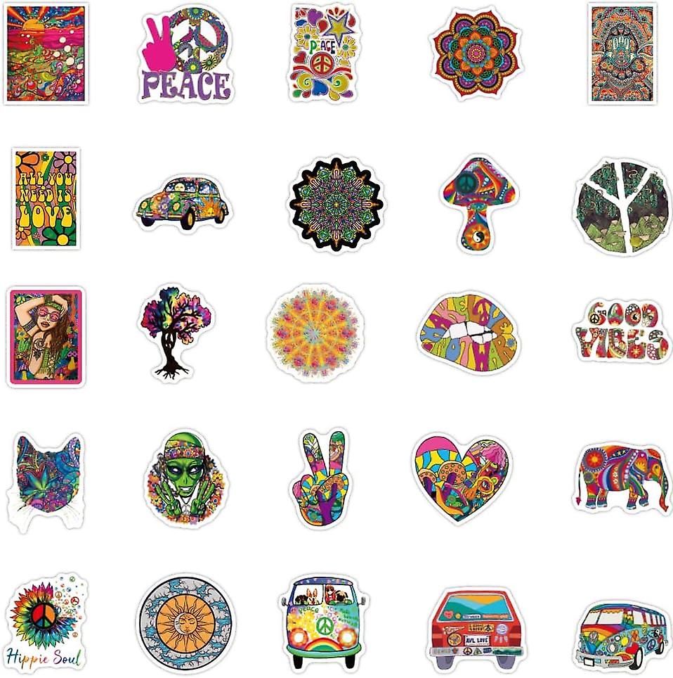 Hippie Psychedelic Stickers,trippy Stickers For Adults,cool Sticker ...