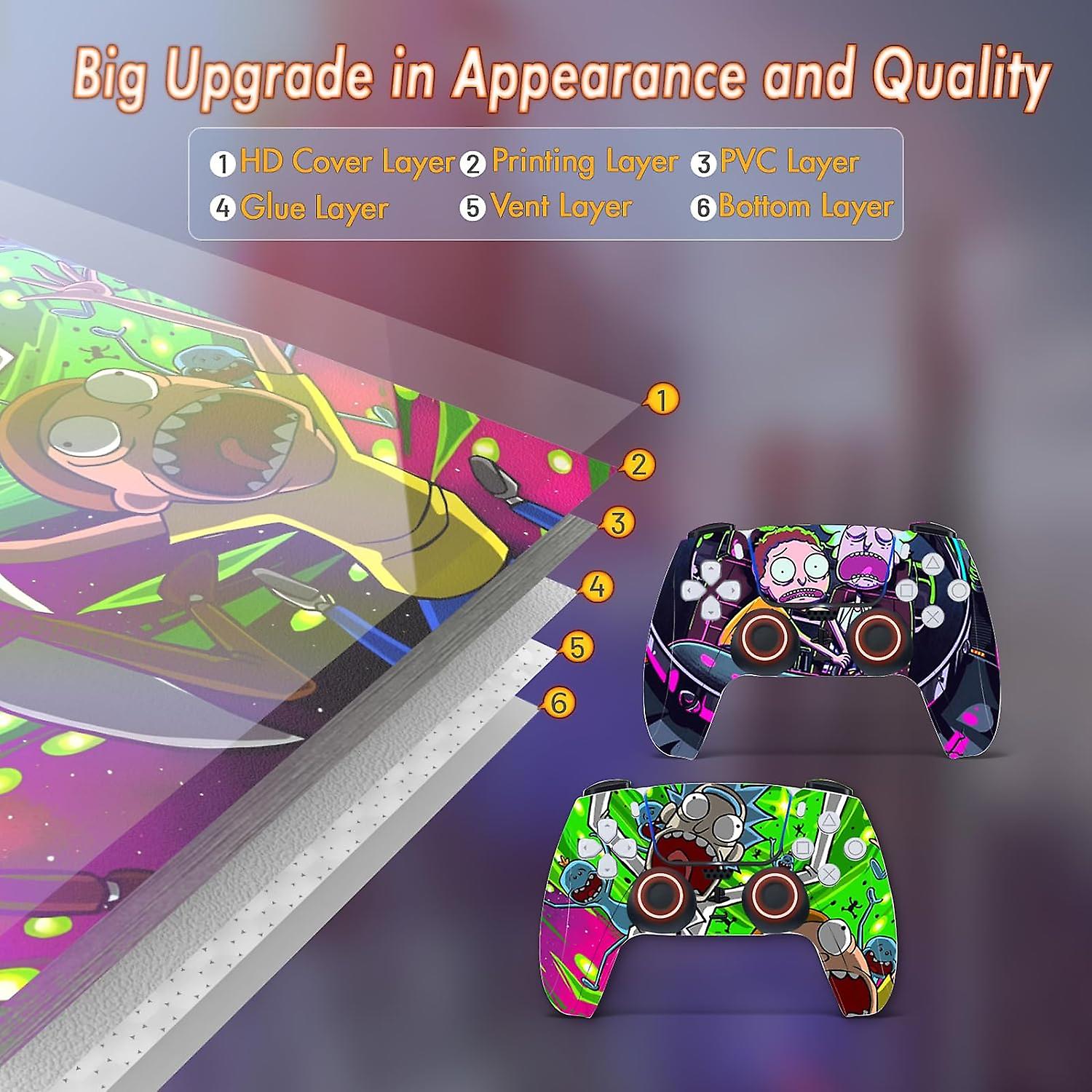 Vinyl skin suitable for PS5 Slim Disk Edition, console and controller ...
