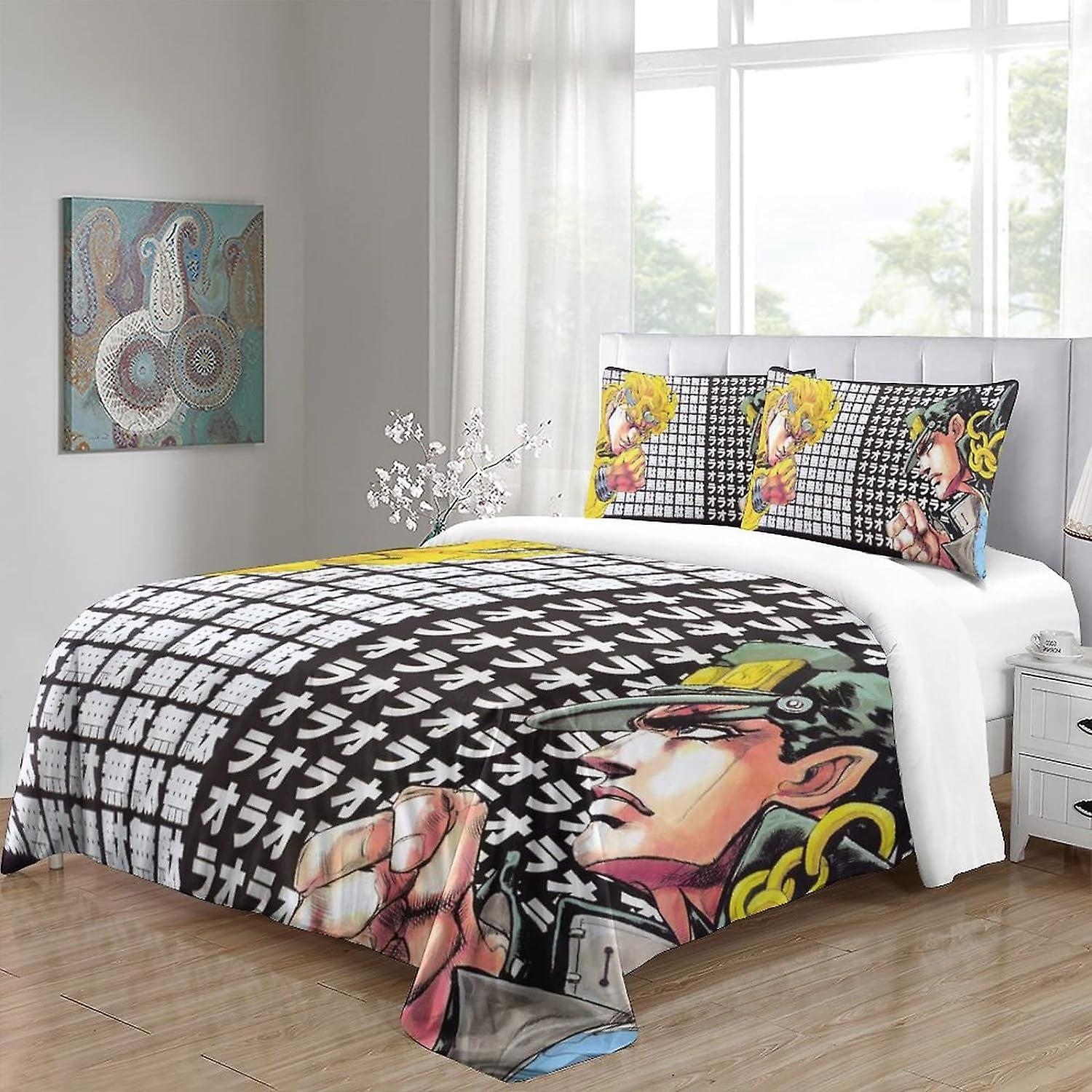 JoJo's Bizarre Adventure 3D Print Bedding Set,Duvet Cover Set for Kids ...