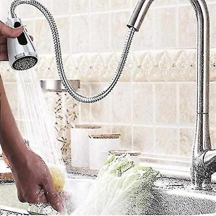Retractable Kitchen Faucet with Universal Head, Stop Button, 2 Jet ...