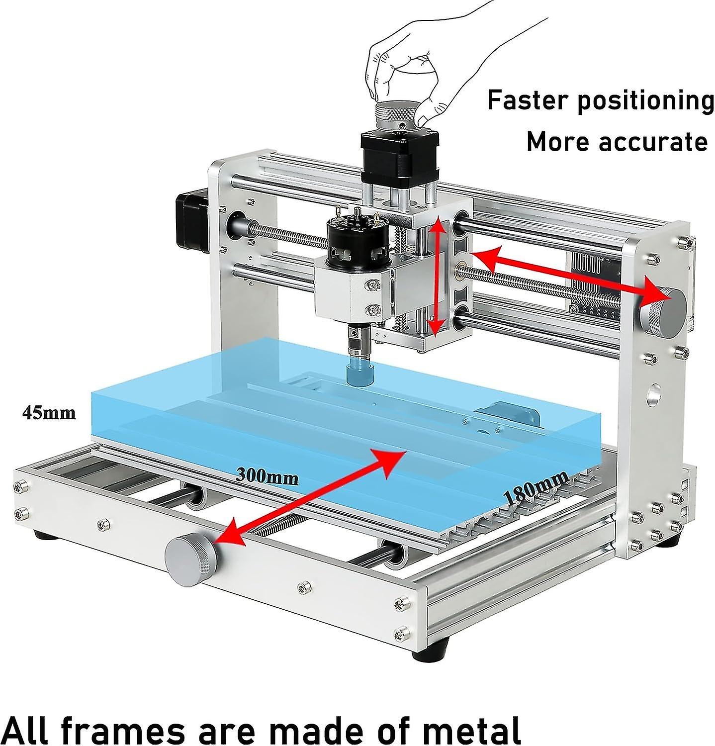 Mostics, CNC 3018 Pro Graviermaschine, CNC-Fräser, 3-Achsen-CNC-Fräsmaschine, Mini-Fräsmaschine ...
