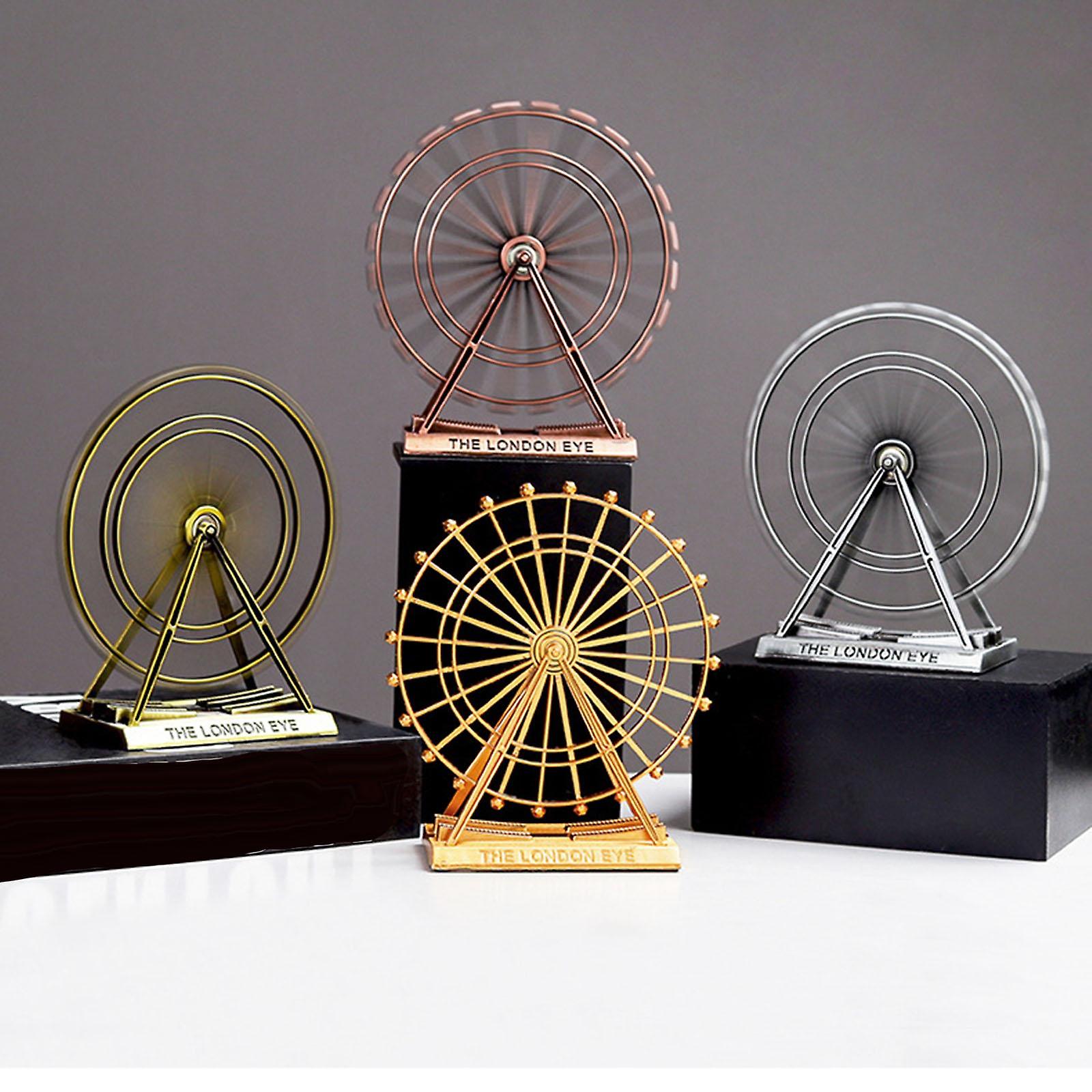 Table Ferris Wheel Model Miniature Art Props Bookshelf Ferris Wheel ...