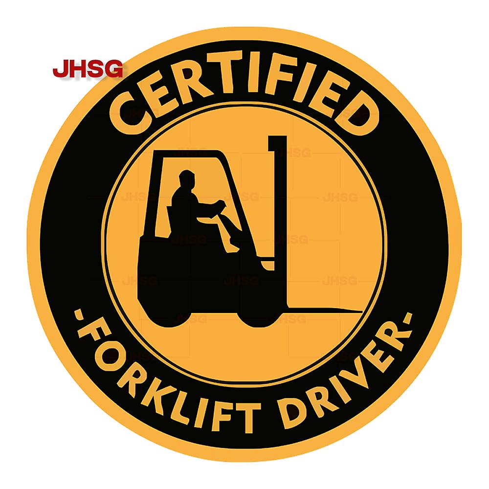 Certified Forklift Driver Safety Signs Car Stickers Waterproof Vinyl ...